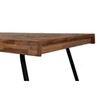 Table vintage en bois recyclé et acier noir Havane | Maisons du Monde