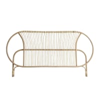 Testata in rattan naturale e nera 160 cm Navahino | Maisons du Monde