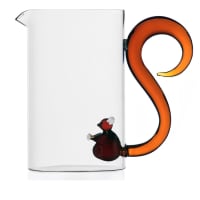 Brocca in vetro borosilicato, Gatto, bianco/grigio 1500 ml Tabby cat ...
