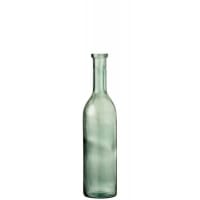 Bouteille déco avec bouchon en verre vert 14.5x14.5x52 cm | Maisons du ...