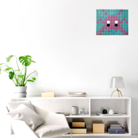 Mosaïque invaders en verre orange INDOOR INVADERS | Maisons du Monde