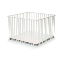 Box bambini pieghevole legno - bianco - 100 x 100 cm Cali | Maisons du ...