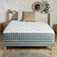 Matelas ressorts mousse hypersoft h26 sommier kit lattes 160x200 ...