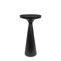Tavolino nero in legno di suar D40 cm Lowa | Maisons du Monde