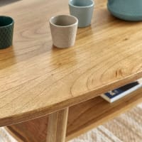 Table basse ovale en pin recycl‚ l139 Andrian | Maisons du Monde