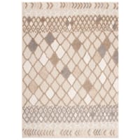 Alfombra de exterior crudo y marrón 160x230 cm Zebena | Maisons du Monde