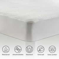 Funda de colchón de rizo elástica belice cama 160cm Basic | Maisons du ...