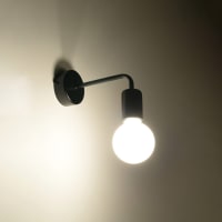 Deckenleuchte im nordischen Stil aus schwarzem Metall mit Glaskugeln ...