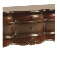 Console 1 tiroir en acajou cassé l120 cm murano blanc en bois Josephine ...