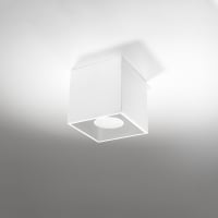 Lámpara de techo blanco aluminio alt. 6 cm Aura | Maisons du Monde