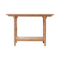 Consola de madera maciza en tono medio de 100x80cm Batán | Maisons du Monde