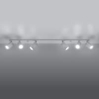 Lustre Acier Blanc E27 8 Vector Vector | Maisons du Monde