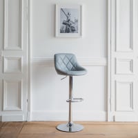 Barhocker aus weißem Kunstleder Jasper | Maisons du Monde
