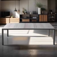 Mesa de comedor para 8 personas en efecto concreto |160 Lynn | Maisons ...