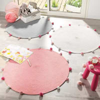 Shaggy - tapis uni rond - vert 120 x 120 cm Shaggy | Maisons du Monde