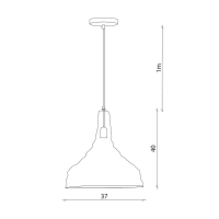 Lámpara de techo Gippy de metal negro Ø33 cm E27 | Maisons du Monde