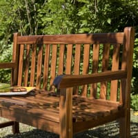 Banc de jardin en teck huil‚ Hanna | Maisons du Monde