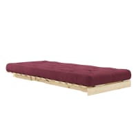 Lot de 2 poufs chauffeuse sofa velours, bleu canard Dolce | Maisons du ...