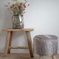 Tabouret en bois clair d30x33cm Matteo | Maisons du Monde