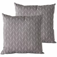 Set di 2 cuscini decorativi ecru/terracotta Sanda | Maisons du Monde