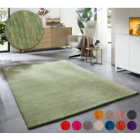 Tappeto tinta unita verde kaki/ oliva 100% materiale riciclato 200x290 ...