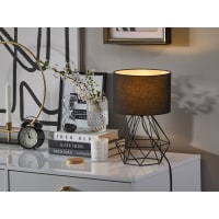 Lámpara de mesa Wama en metal negro. Light | Maisons du Monde