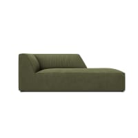1-Sitzer Liegesofa links aus Cord, leichtes beige Ruby | Maisons du Monde