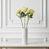 Tallo de rosa artificial amarilla H33 Tea | Maisons du Monde