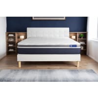Letto bianco con materasso memory in poliuretano 160 x 200 Vital soft ...