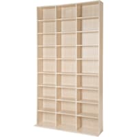 Scaffale per cd e dvd, 27 scomparti, mdf, nero 180x102x23,5cm | Maisons ...