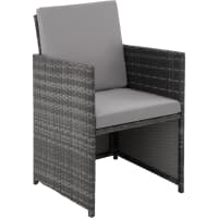 Taburete alto de jardín de metal gris 44x51 cm 107h Alice | Maisons du ...