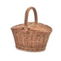 Panier en osier, noir 30x24x50 cm RATAN | Maisons du Monde