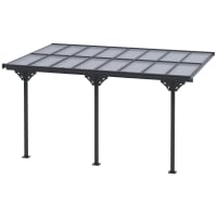 Store double extensible, mécanisme auto, acier, noir 600x9x200cm ...