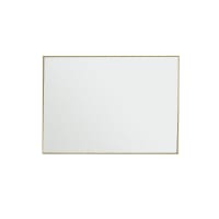 Specchio da barbiere trittico in ottone dorato - L114 cm | Maisons du Monde