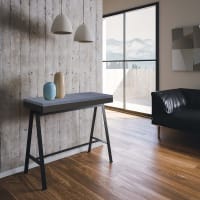 Consolle allungabile effetto legno noce 90x40/300 cm Sintesi | Maisons ...