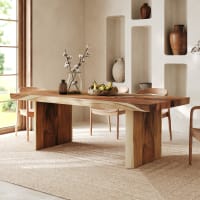 Tavolo da pranzo 8 in legno di mango naturale 2 metri | Maisons du Monde