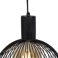 Lámpara de techo Gippy de metal negro Ø33 cm E27 | Maisons du Monde
