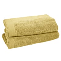 Lot de 2 serviettes de toilette 100% coton gris anthracite 50x90 ...