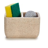 Porte brosse à dents en grès beige Mono | Maisons du Monde