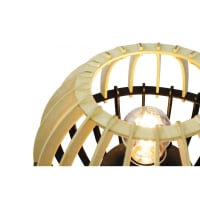 Lampadaire 3 lumières en rotin noir et naturel Latie | Maisons du Monde