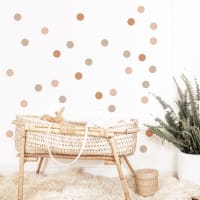Stickers adesivi in vinile tondi mix blu e senape Circles1 | Maisons du ...