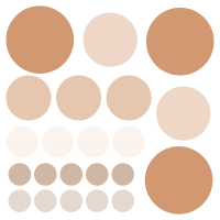 Stickers muraux en vinyle cailloux marron et beige Pebbles | Maisons du ...