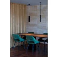 Lampada pendente LED minimal cilindro attacco GU10 metallo nero 35cm ...