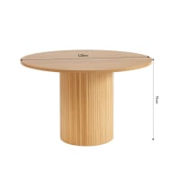 Table à manger ovale effet pierre Richmond decoration | Maisons du Monde