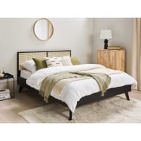 Letto legno di pino 160 x 200 cm marrone scuro Giulia | Maisons du Monde