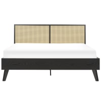 Letto legno di pino 160 x 200 cm marrone scuro Giulia | Maisons du Monde