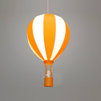 Lampada a sospensione per bambini Mongolfiera Turchese 46 cm | Maisons ...