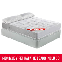 Pack colchón y canapé blanco 135x190 montaje y retirada incluida Pack ...