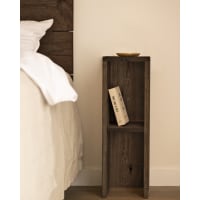 Table de chevet en bois de sapin marron 60x20cm Lina | Maisons du Monde
