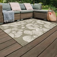 Tappeto rettangolare in polipropilene 120x160 cm sabbia Oda | Maisons ...